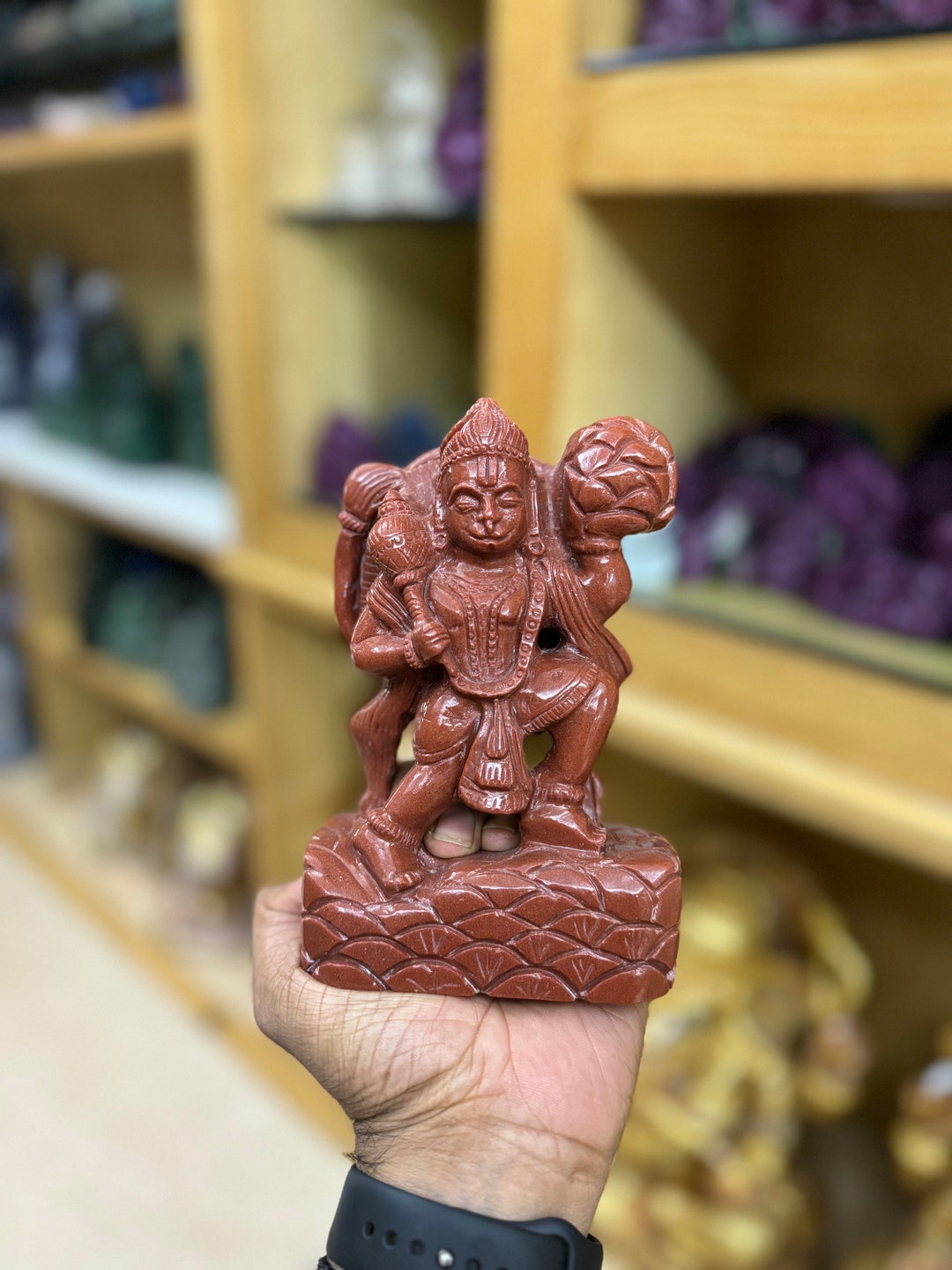 Lord Hanuman in Red Jasper - Etsy