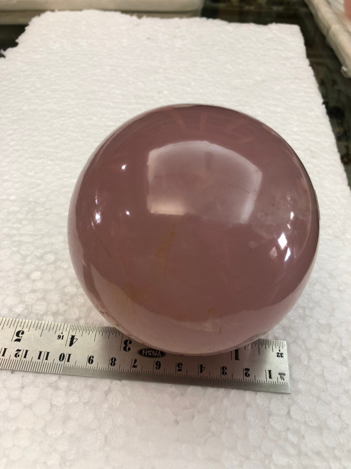Roze Quartz Ball- Natural Stone Ball- Reki- Vastu- Pink Colour Ball - Etsy