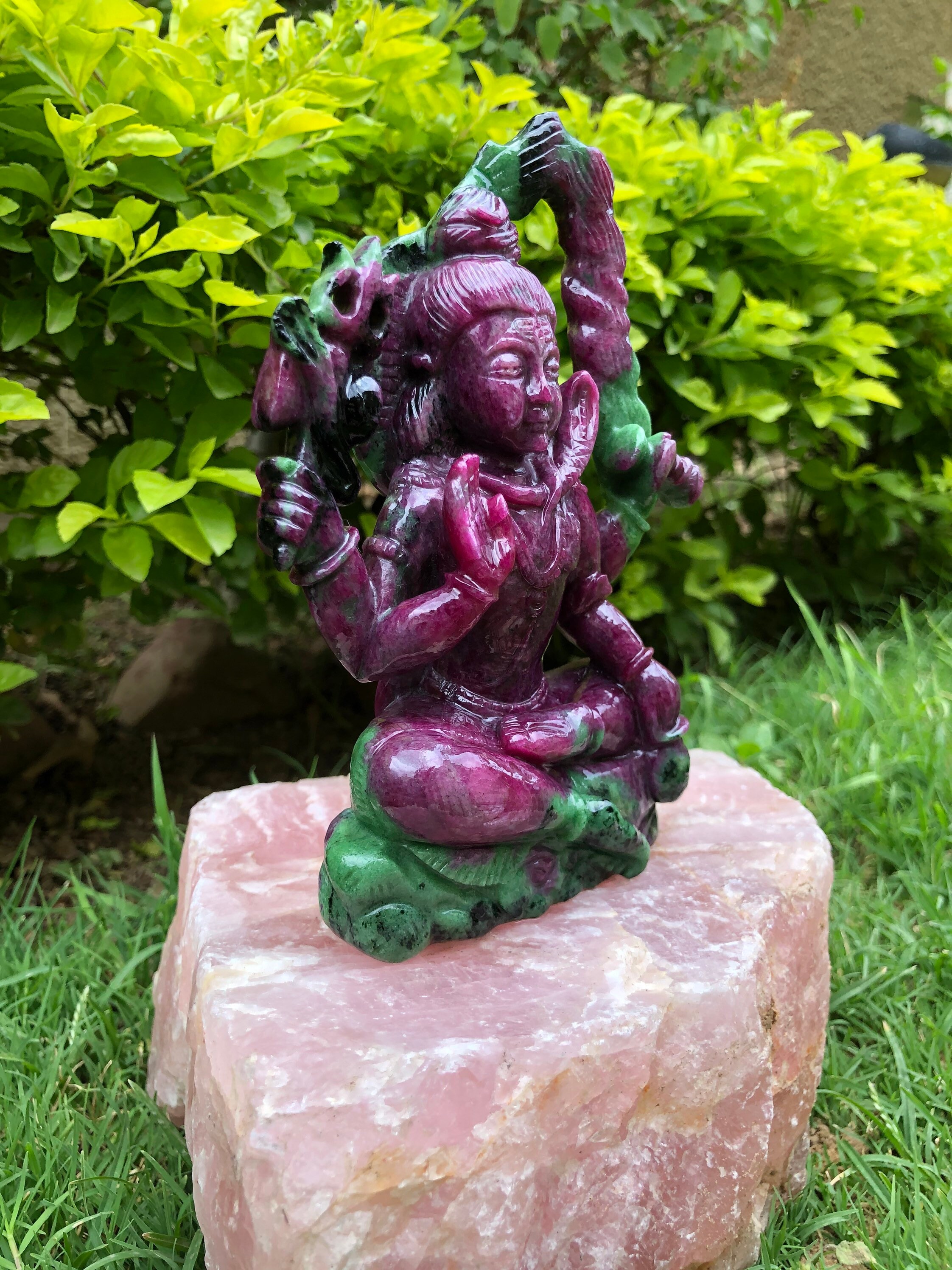 Ruby Shiva Shiv Indian god Ruby zoisite precious stone | Etsy