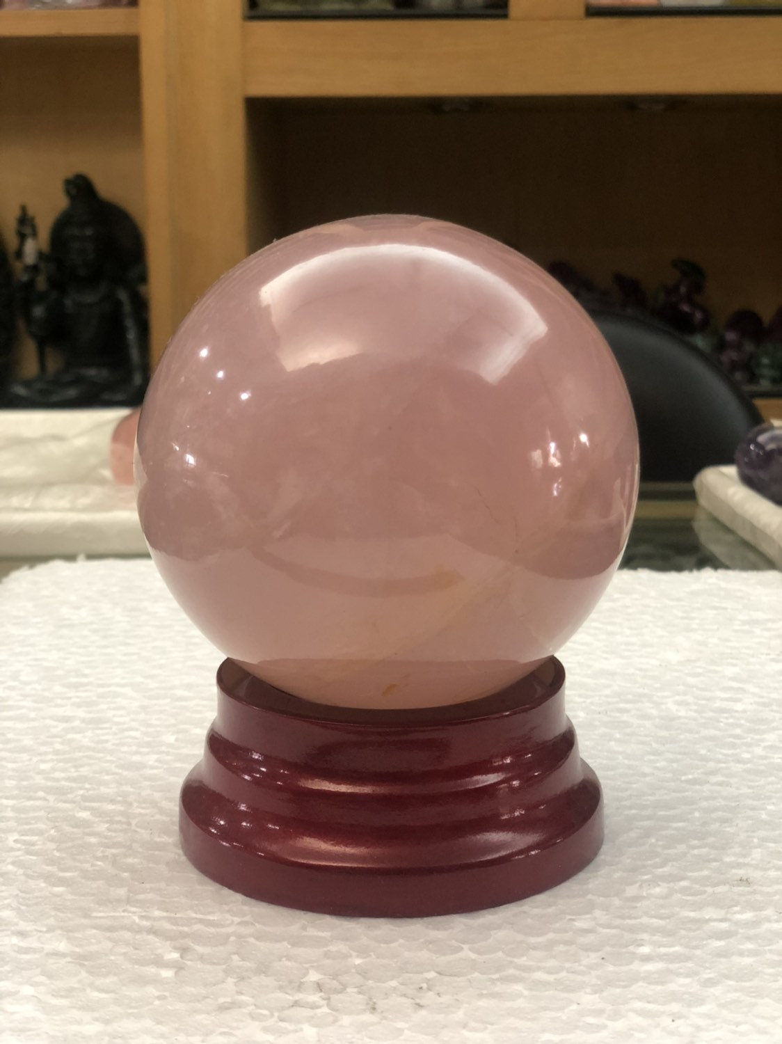 Roze Quartz Ball- Natural Stone Ball- Reki- Vastu- Pink Colour Ball - Etsy