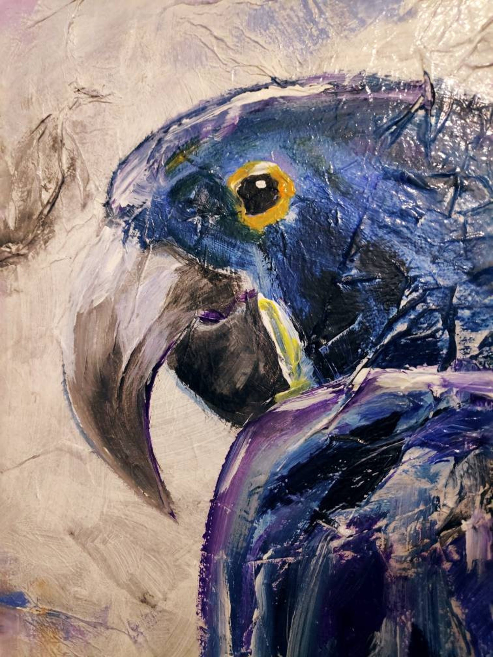 Parrot Bird Parrot Original Painting Acrylic Paints - Etsy Australia