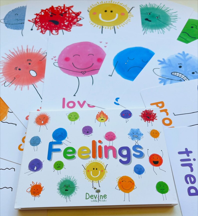 Emotions and Feelings Flash Cards. ASD, Emotional Regulation ...