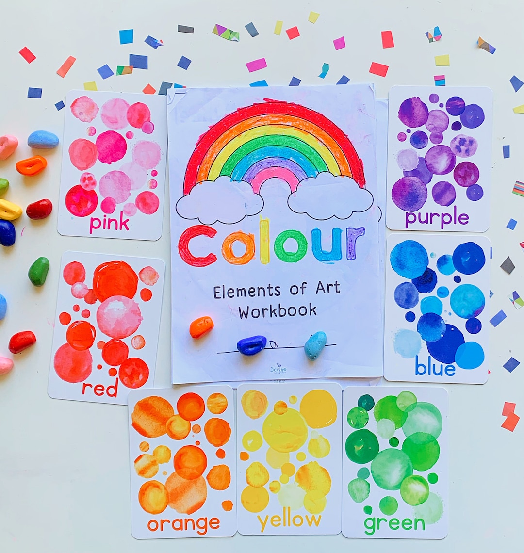 Colour; Elements of Art Primary Student Homeschool Workbook - Etsy