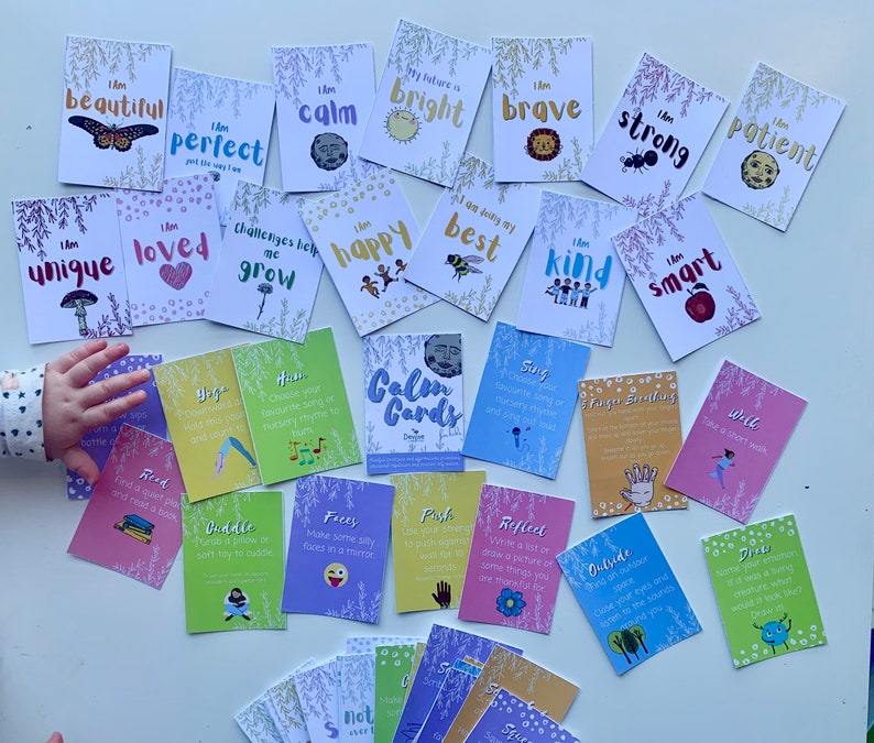 Calm Down Cards. Mindfulness Emotional Regulation and Affirmation. ASD ...