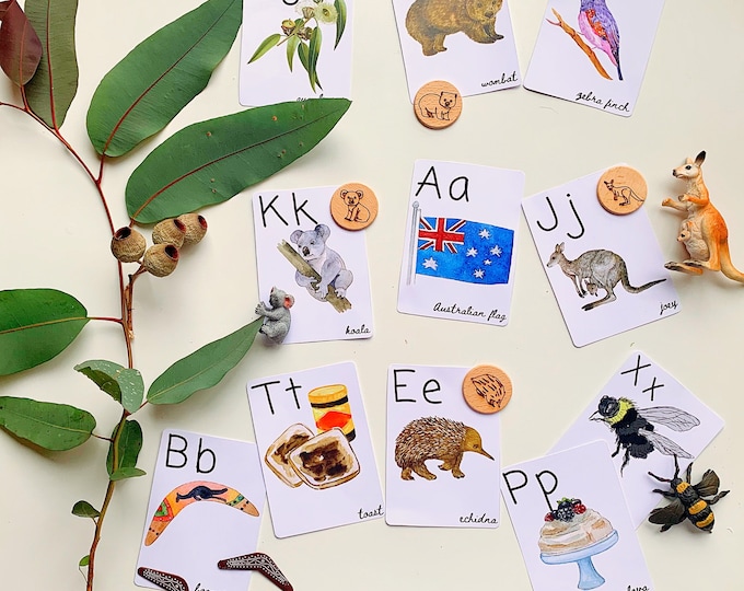 An Australian Alphabet A1 Poster - Etsy Australia