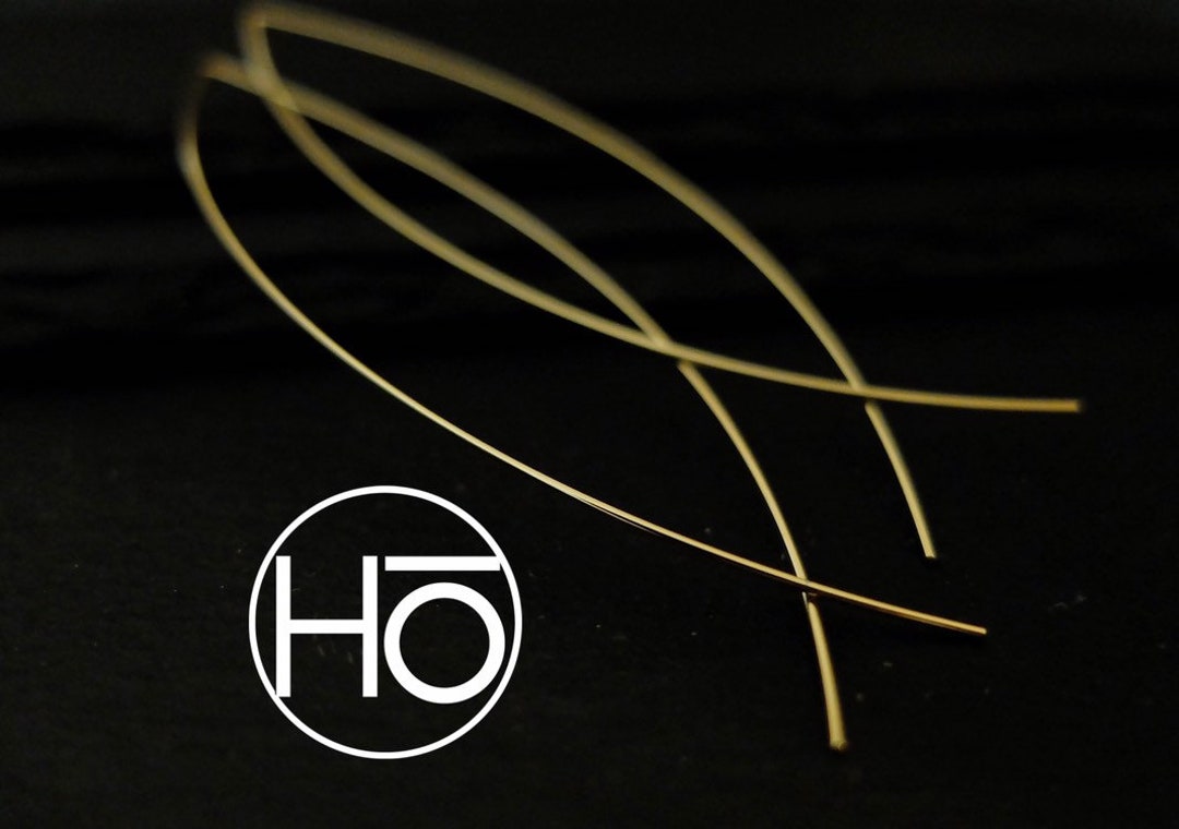 Fine Creoles Gold Plated, Minimalist, Original, Bachelorette, Gift ...