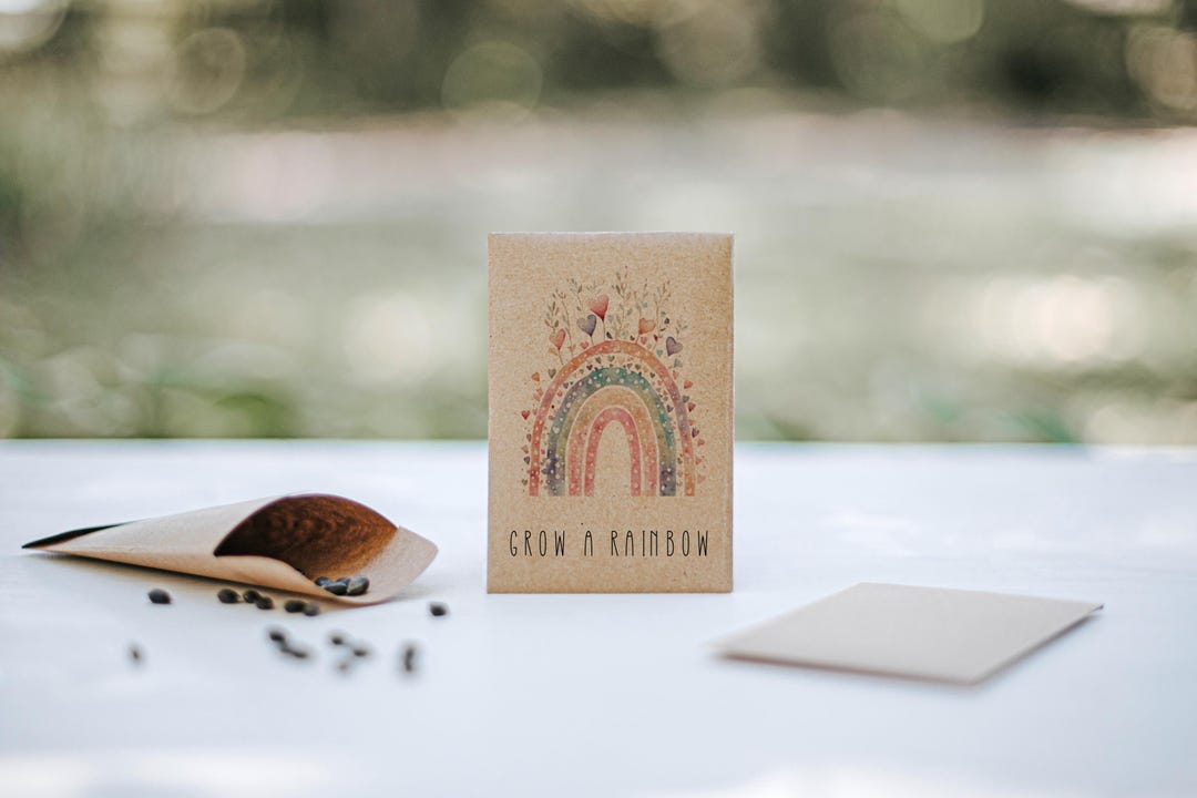 Grow A Rainbow Seed Packet, Kids Gardening Gifts, Children's Party ...