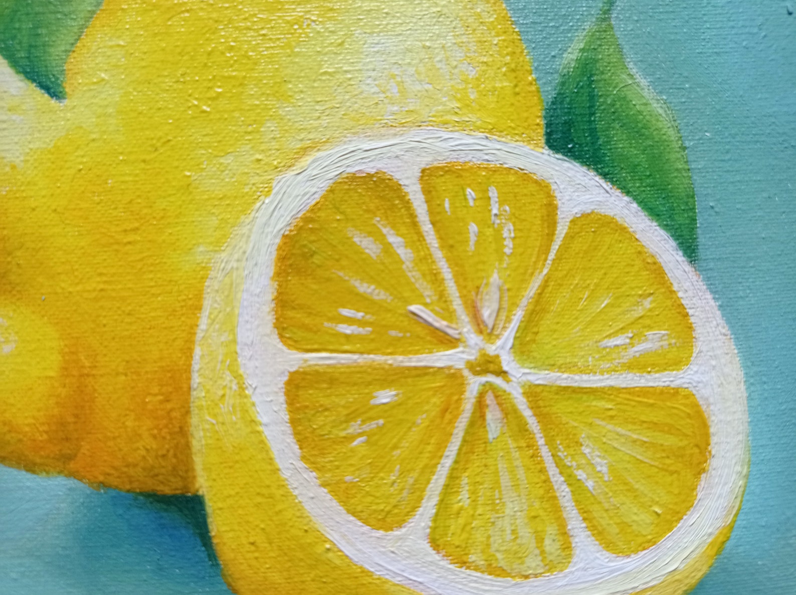 Lemon Painting Lemon Kitchen Wall Decor Original Oil Painting - Etsy