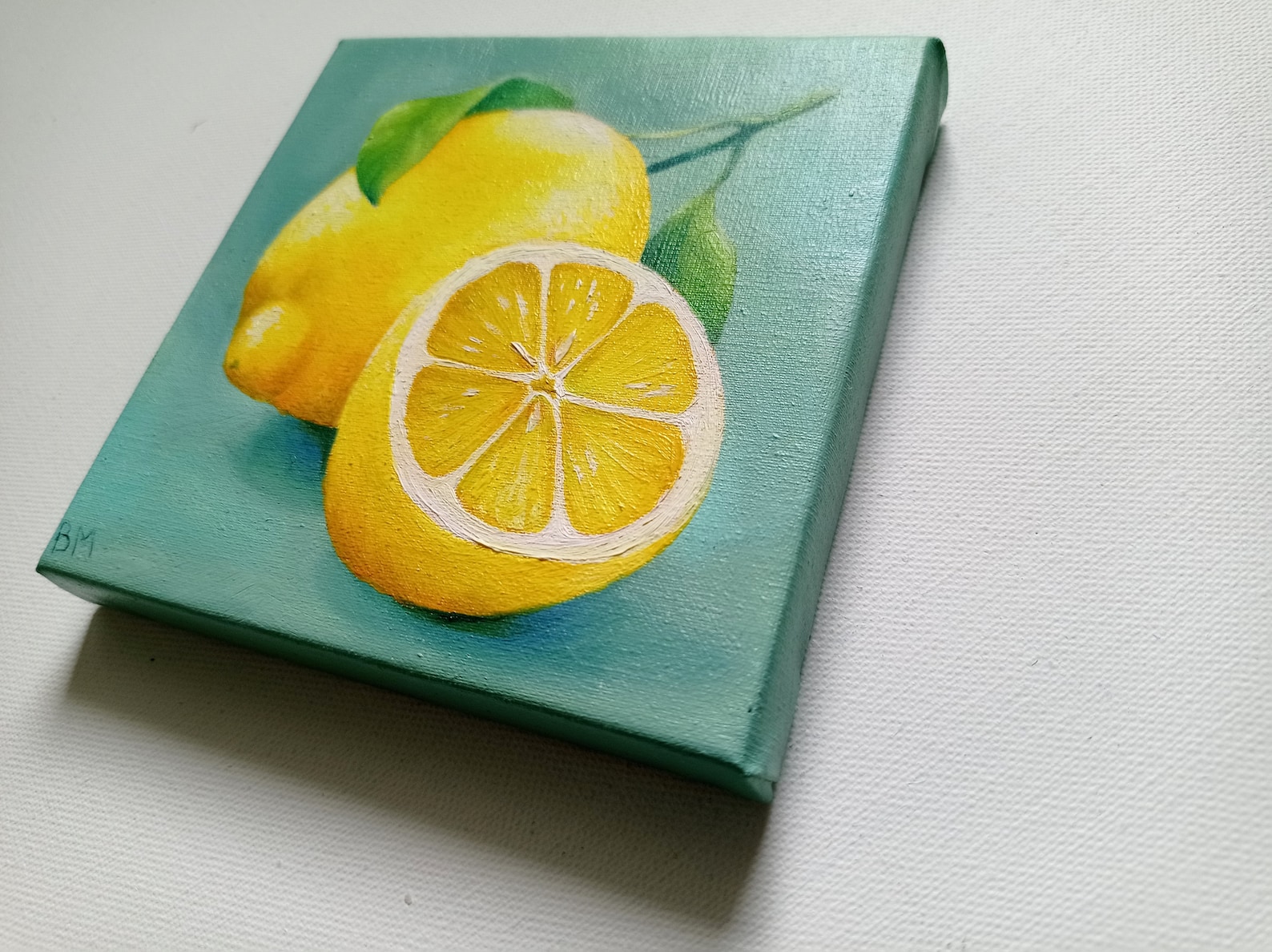 Lemon Painting Lemon Kitchen Wall Decor Original Oil Painting | Etsy