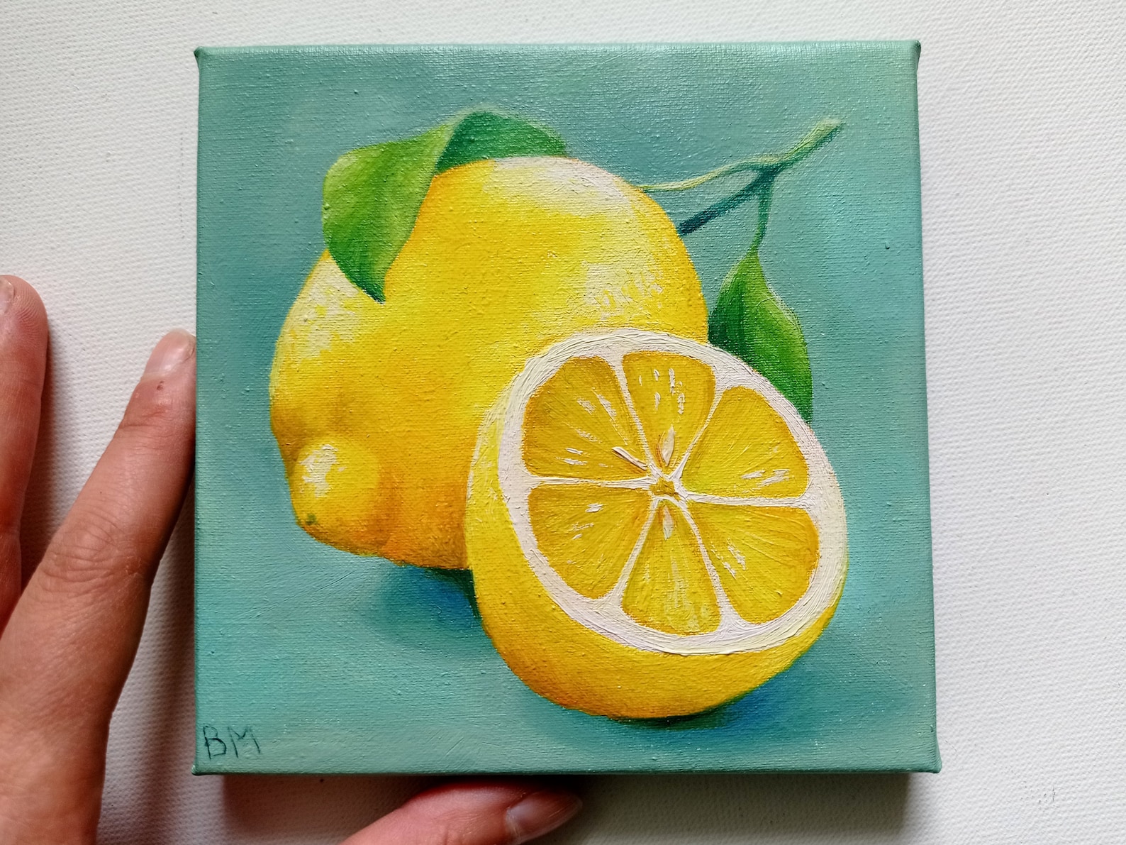 Lemon Painting Lemon Kitchen Wall Decor Original Oil Painting - Etsy