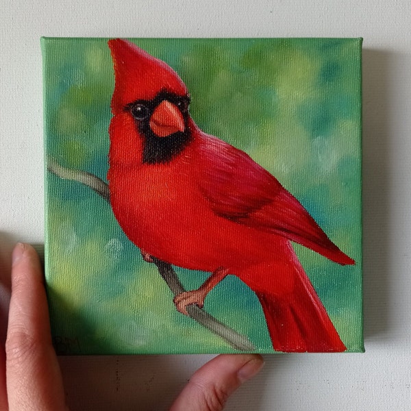 Cardinal Painting - Etsy