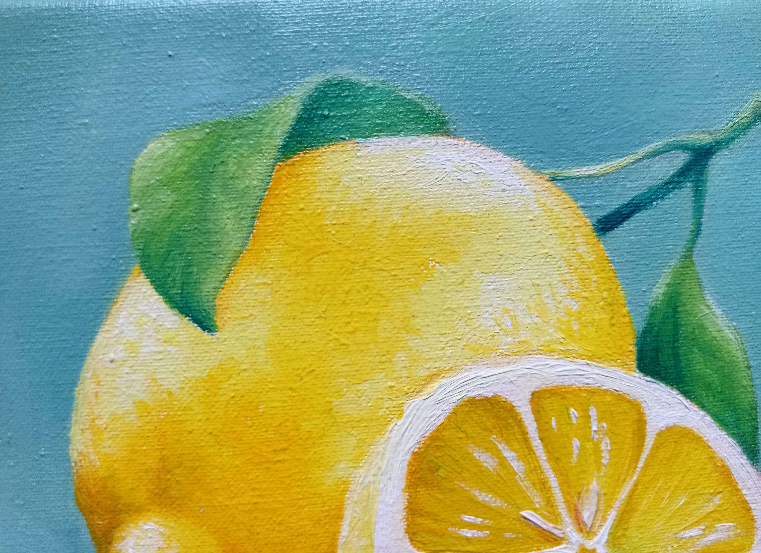 Lemon Painting Lemon Kitchen Wall Decor Original Oil Painting | Etsy