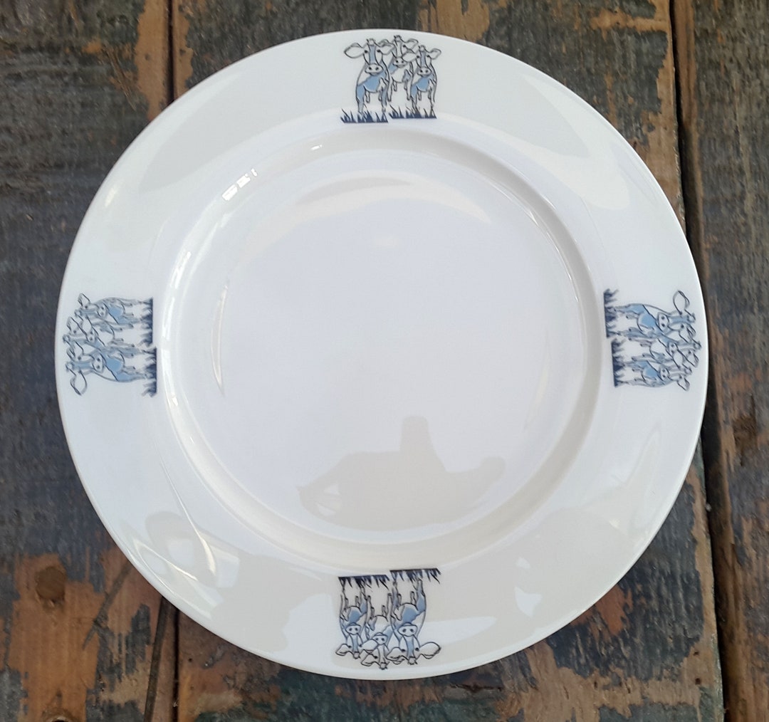 China Cow Dinner Plate - Etsy