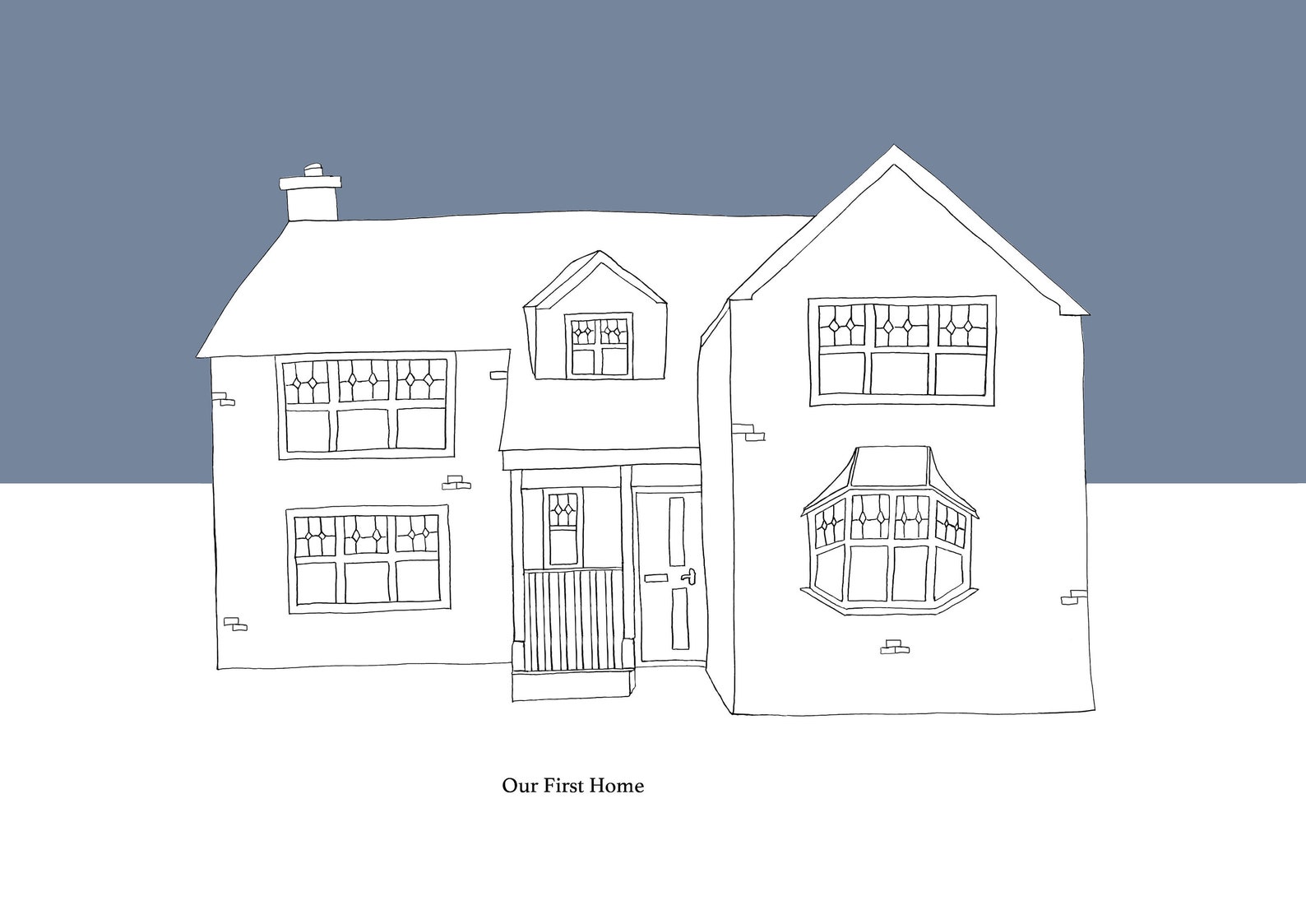 Custom Modern House Print Contemporary House Print - Etsy Hong Kong