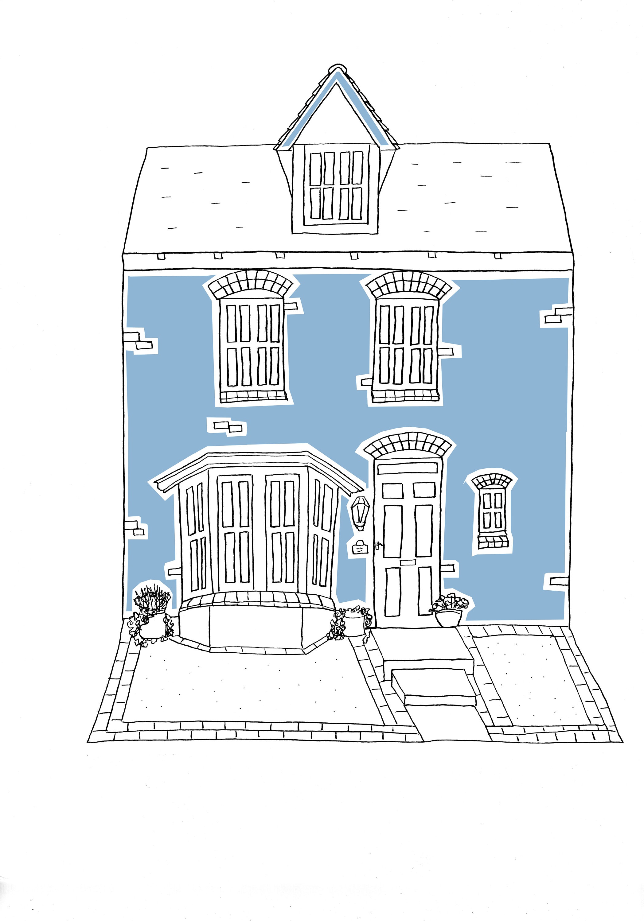 Custom Modern House Print Contemporary House Print - Etsy Hong Kong