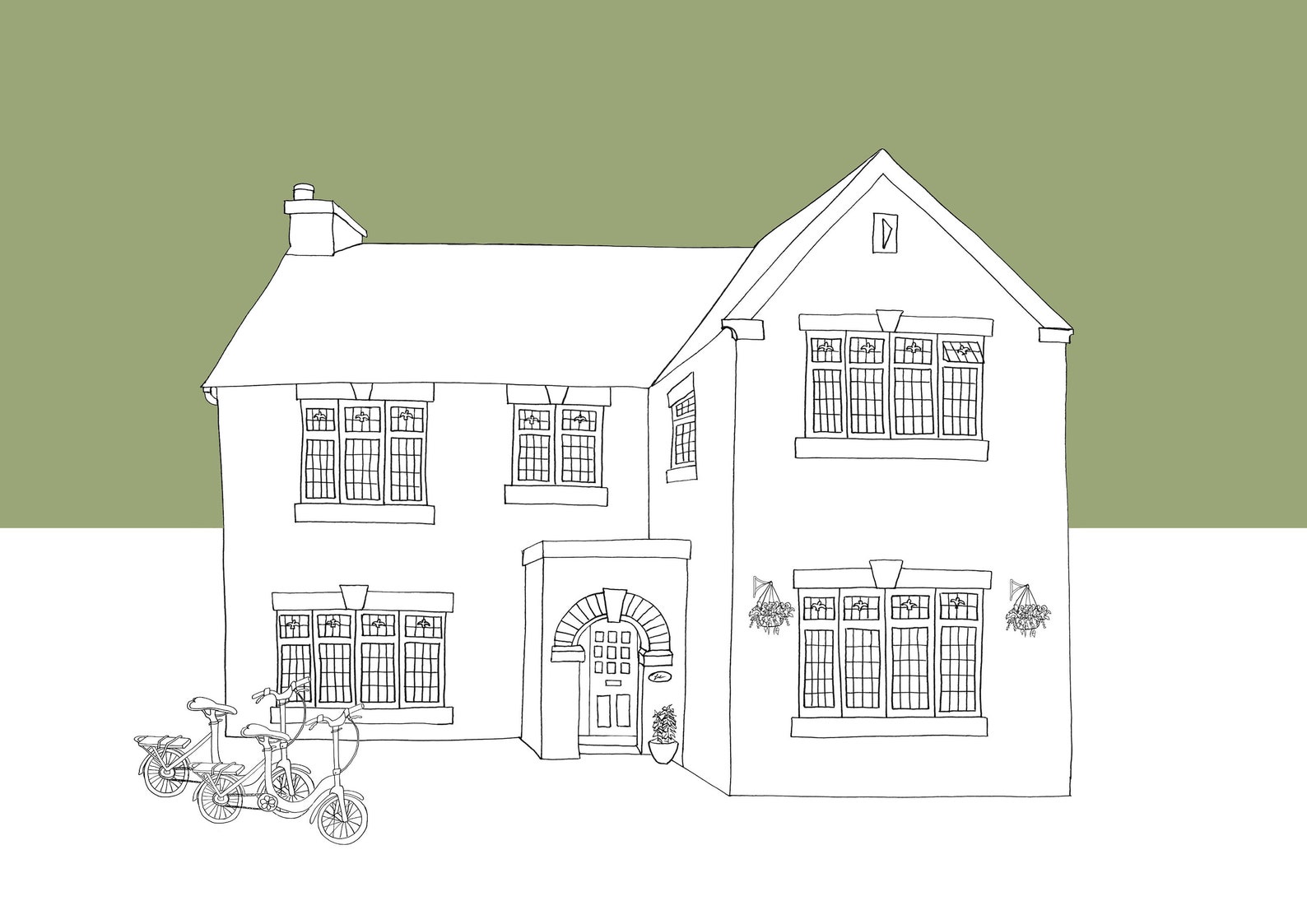 Custom Modern House Print Contemporary House Print - Etsy Hong Kong