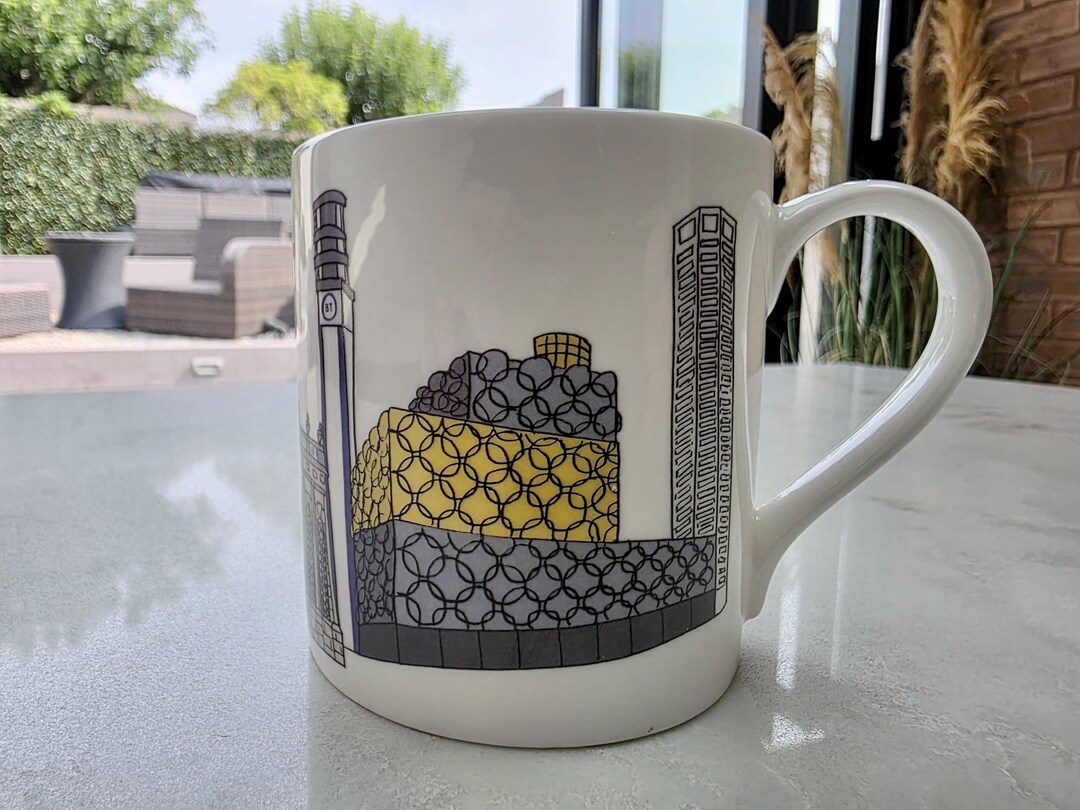 Birmingham Landmarks Coffee Mug: Contemporary Brum Architecture Gift ...