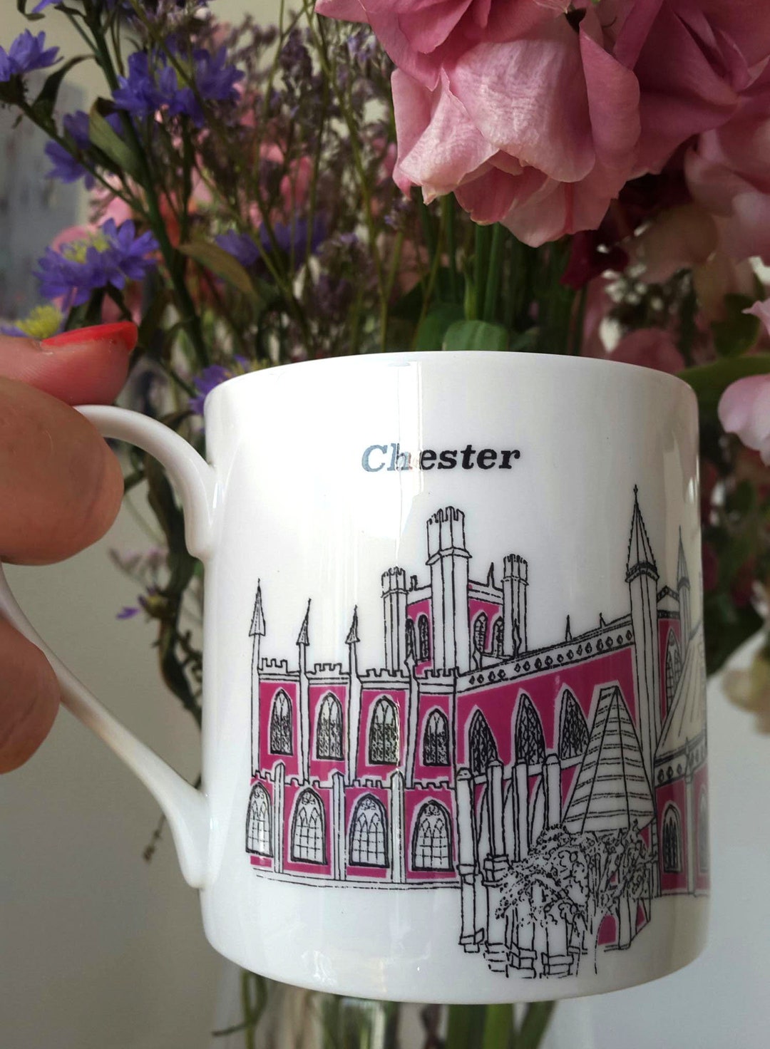 Chester Cathedral Pink Large Raspberry Architecture History Religious ...
