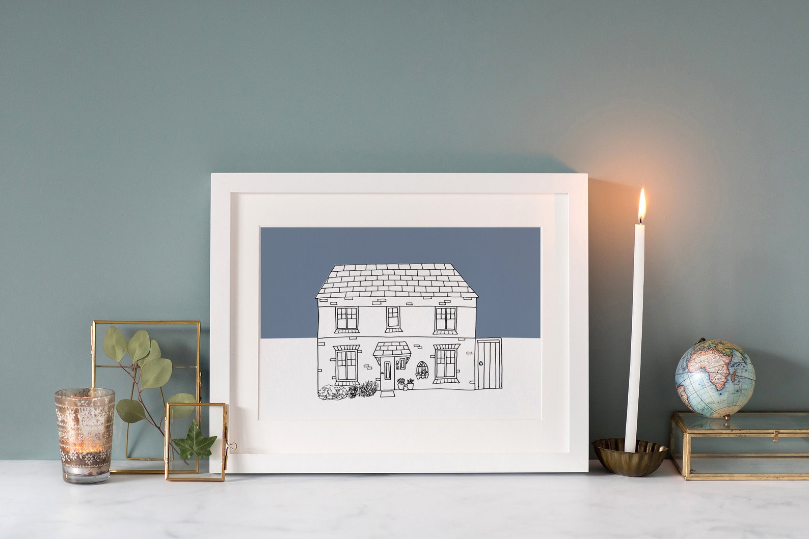 Custom Modern House Print Contemporary House Print - Etsy Hong Kong