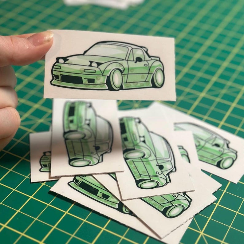 Honeydew Matcha Miata Sticker - JDM Car Decal - Etsy