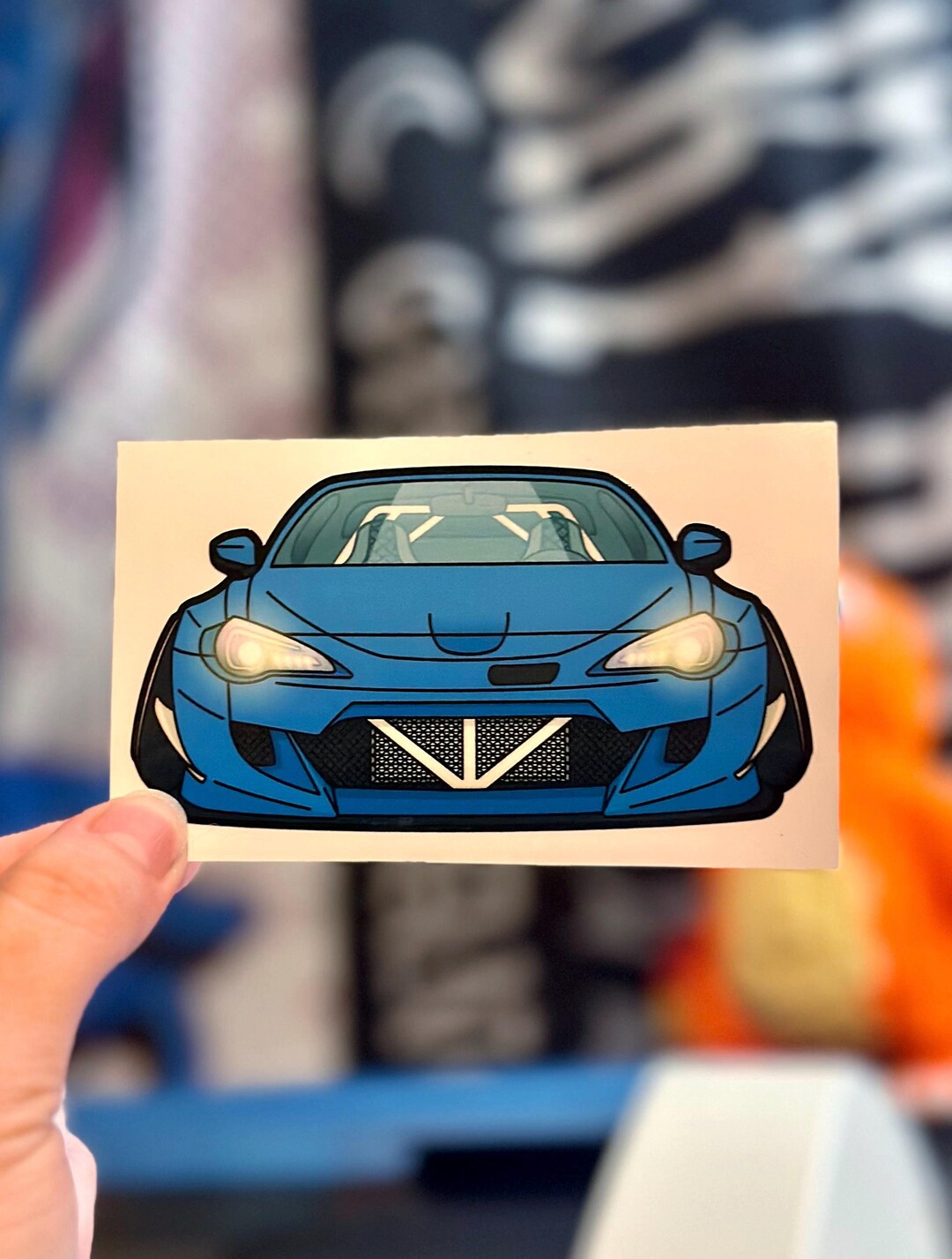 Widebody Rocket Bunny Sticker | Blue JDM Car Vinyl Decal - Etsy