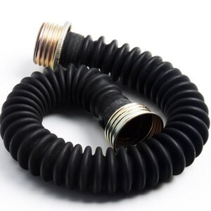 Soviet Black Rubber Gas Mask Hose Connection Between Gas Mask and ...
