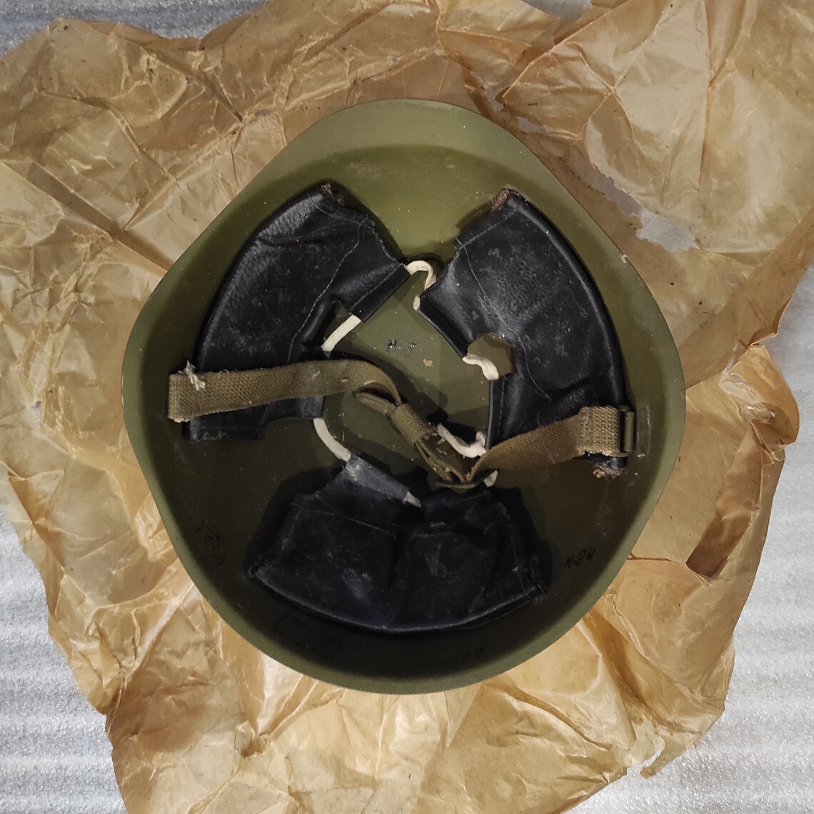 Original Soviet Ssh40 Steel Helmet USSR Army Soldier Kaska Shlem WW2 ...