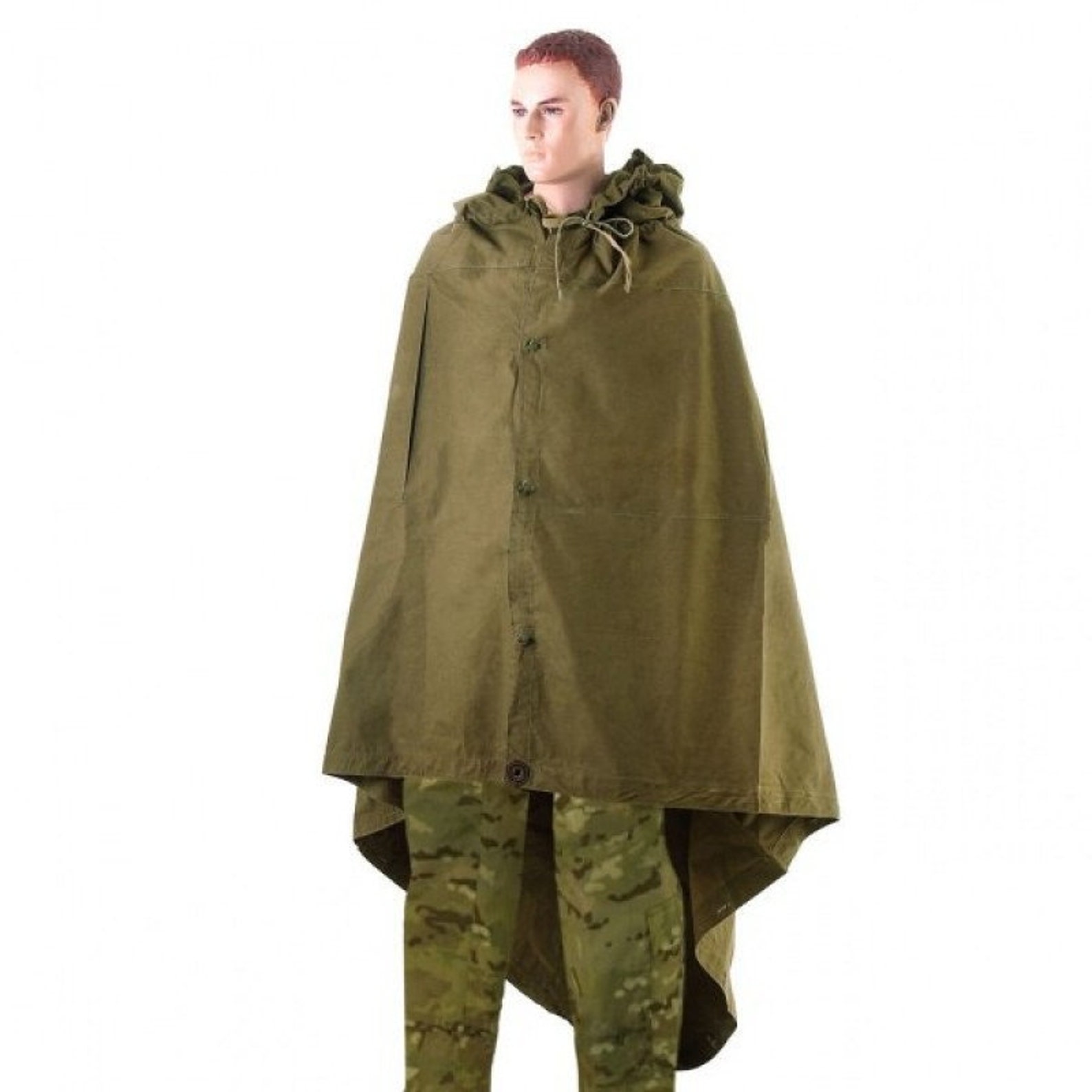 USSR Russian Army Rain Cloak Plashch Palatka Poncho Tent Coat Cosplay ...