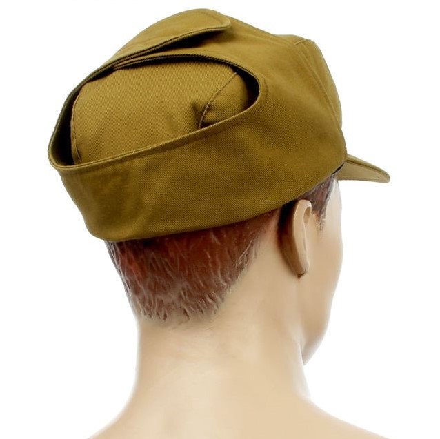 Soviet Army Afghan Cap Summer USSR Uniform Afghanka Hat Green Star Pin ...