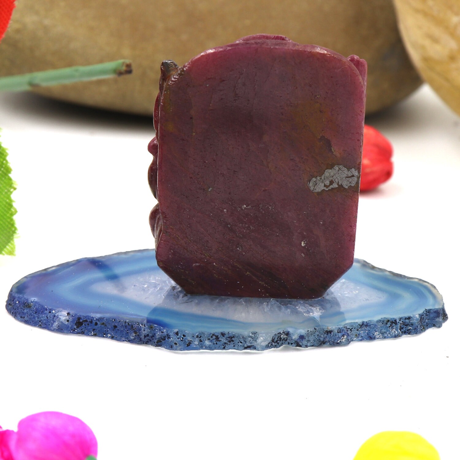 Buy 216 Cts Natural Hand Crafted Ruby Gemstone Figurines of Online in ...