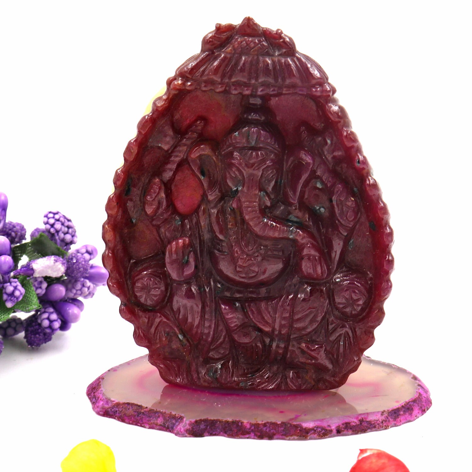 Buy 439.5 Cts Natural Hand Crafted Ruby Gemstone Figurines of Online in ...