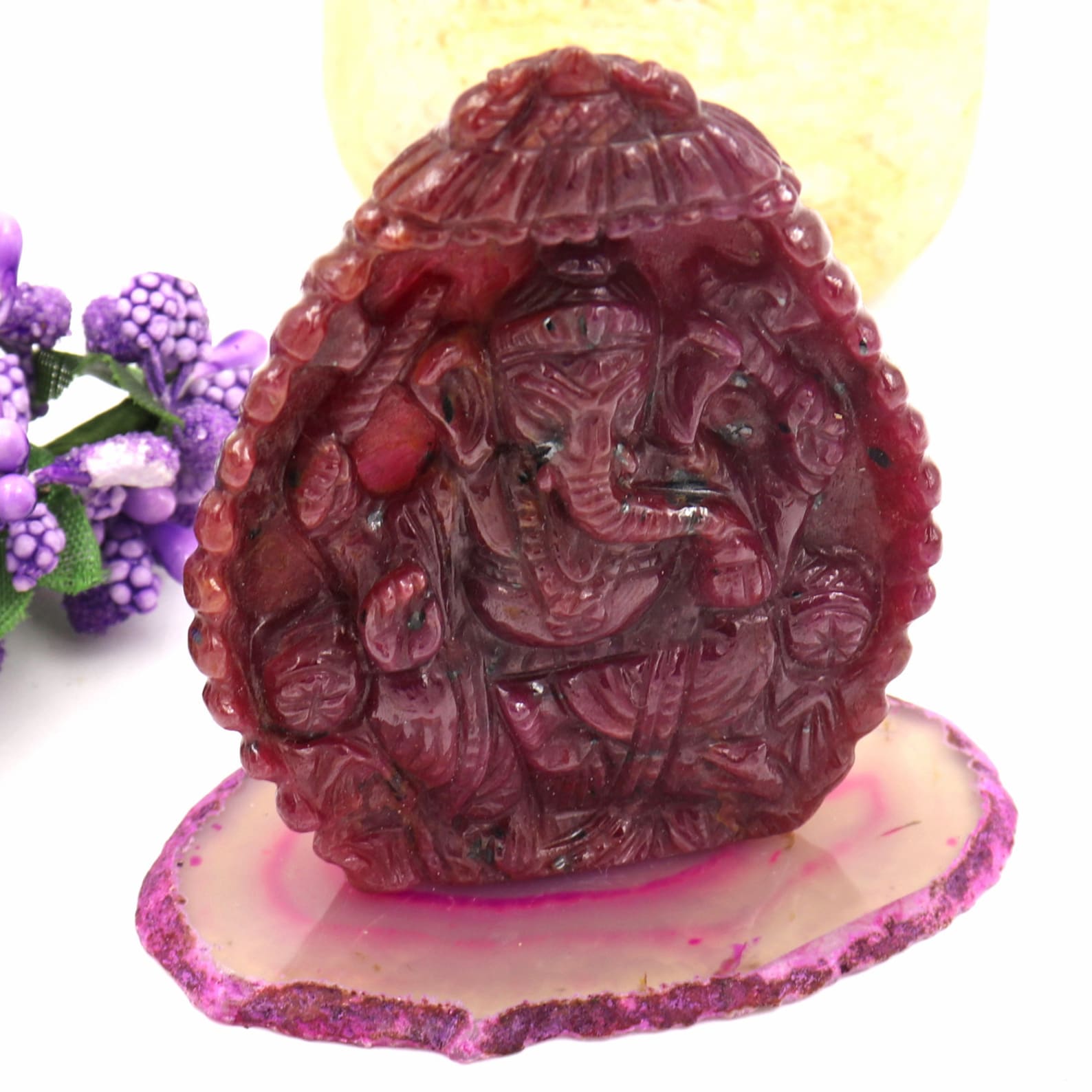 Buy 439.5 Cts Natural Hand Crafted Ruby Gemstone Figurines of Online in ...