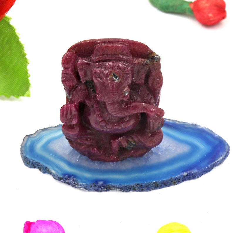 Buy 216 Cts Natural Hand Crafted Ruby Gemstone Figurines of Online in ...