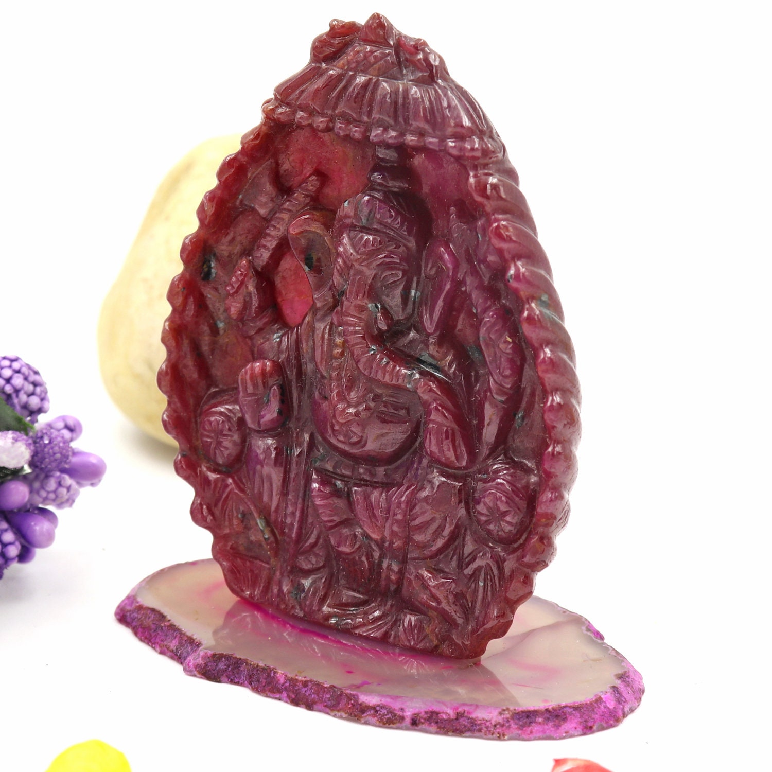 Buy 439.5 Cts Natural Hand Crafted Ruby Gemstone Figurines of Online in ...