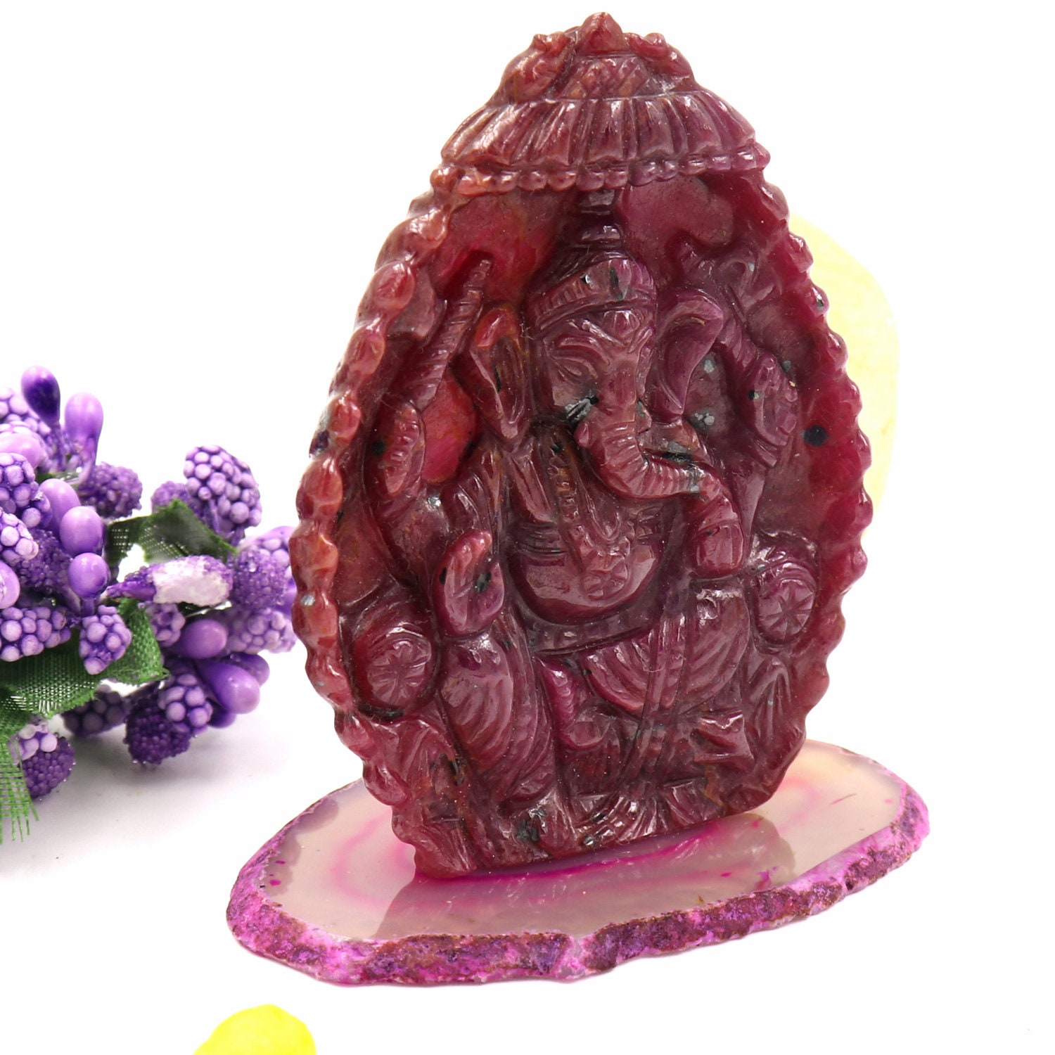 Buy 439.5 Cts Natural Hand Crafted Ruby Gemstone Figurines of Online in ...