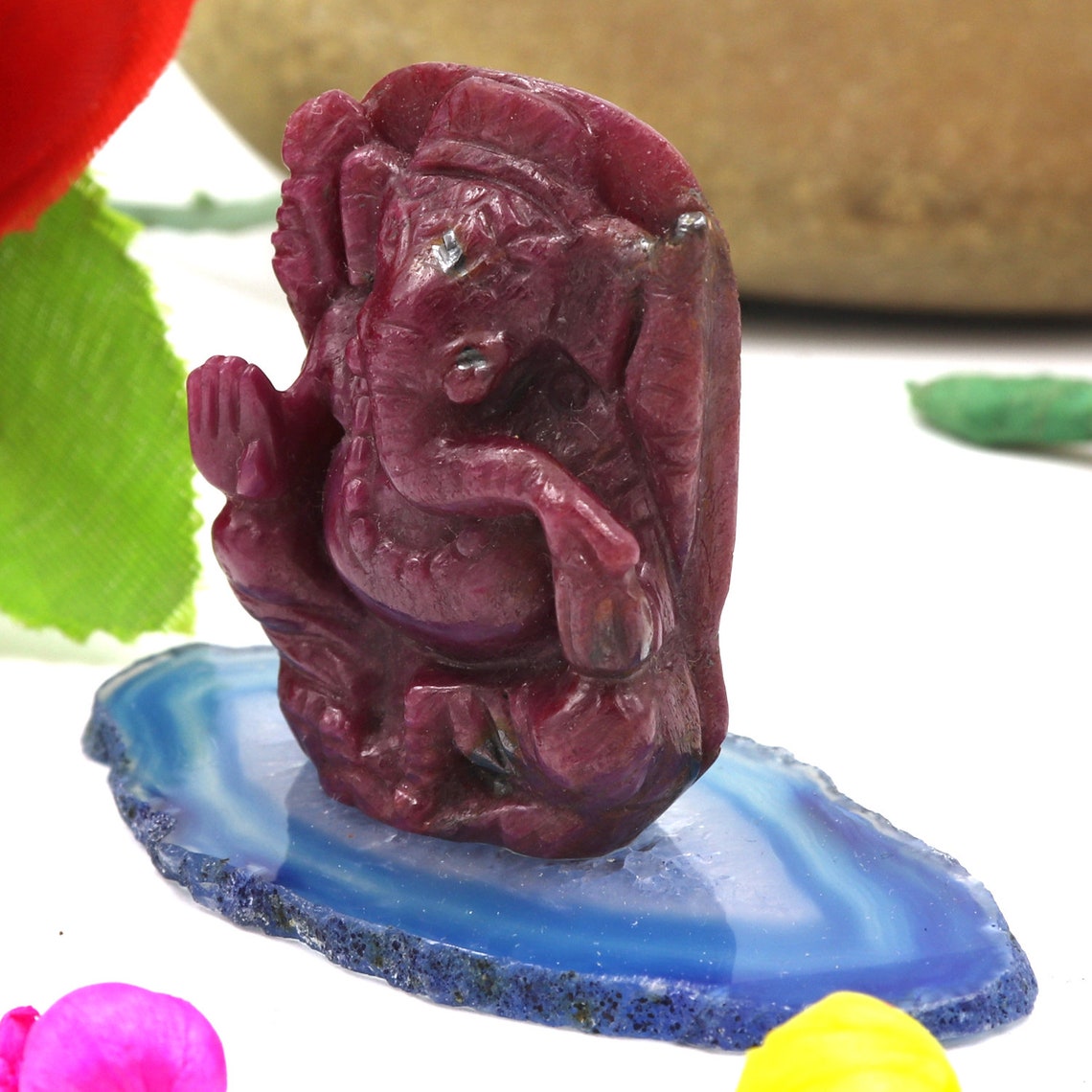 Buy 216 Cts Natural Hand Crafted Ruby Gemstone Figurines of Online in ...
