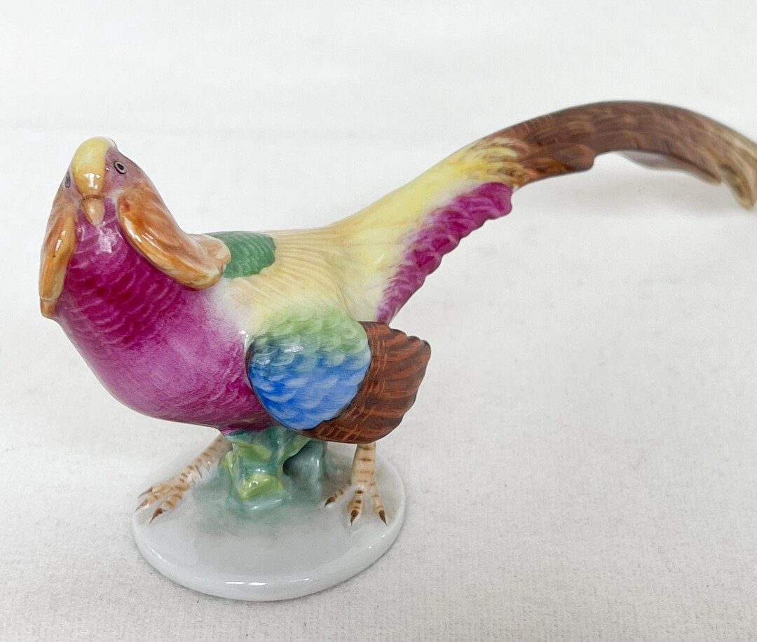 Vintage Herend Hungary Hand Painted Golden Pheasant Figurine 5025 ...