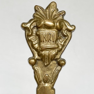 Vintage Standing Altar/table Brass INRI Crucifix, Jesus Christ ...