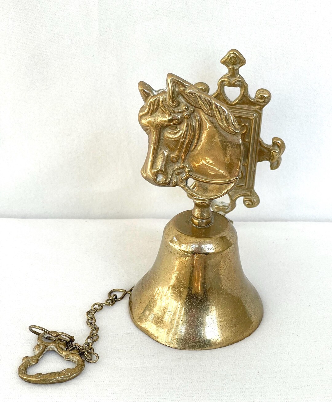 Vintage Wall Mounted Brass Horse Head Door Bell/service Bell ...