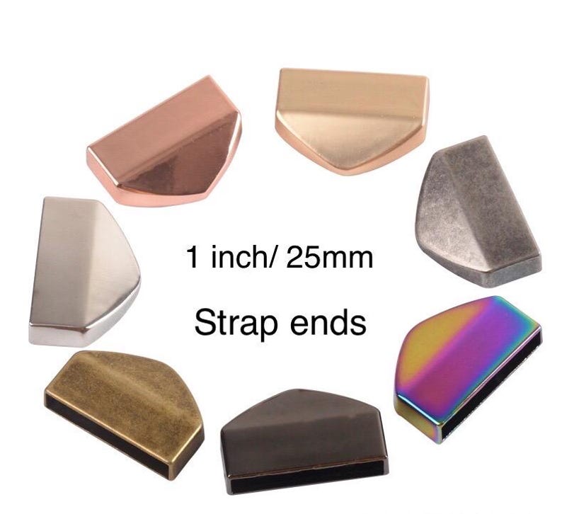 Pointed Strap Ends, 1 Inch Strap Ends, 25mm Webbing Clips, 2.5cm Handle ...