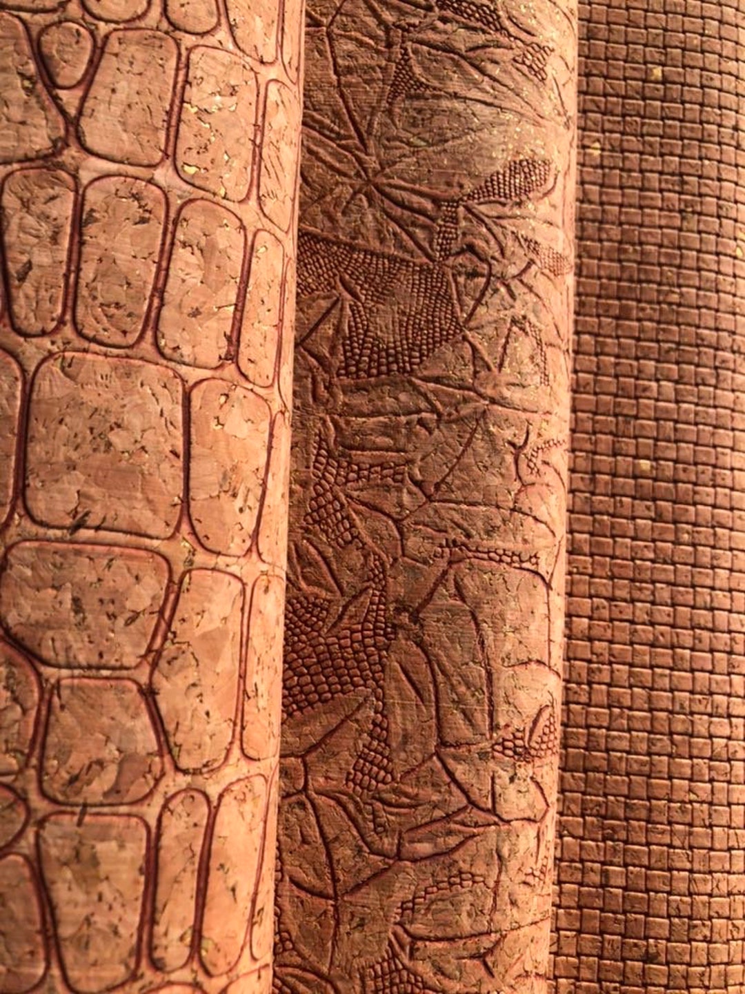 Embossed Portuguese Cork Fabric, Natural Cork, Surface Cork, 3D ...