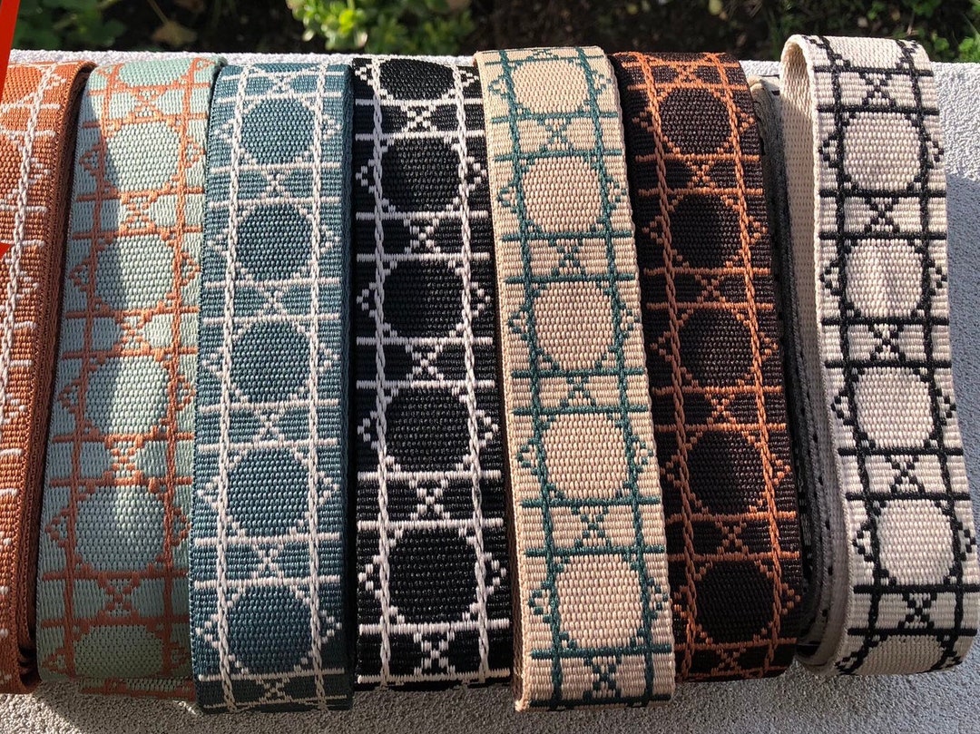 Premium 3.8cm Patterned Webbing for Tote Bags, Adjustable Crossbody ...
