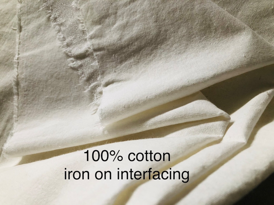 100% Cotton Interfacing, Fusible Woven Interfacing, Iron on Interlining ...