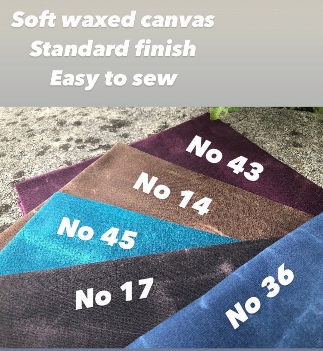Soft Waxed Canvas With Standard Finish, Oilcloth, Oilskin, Waterproof ...