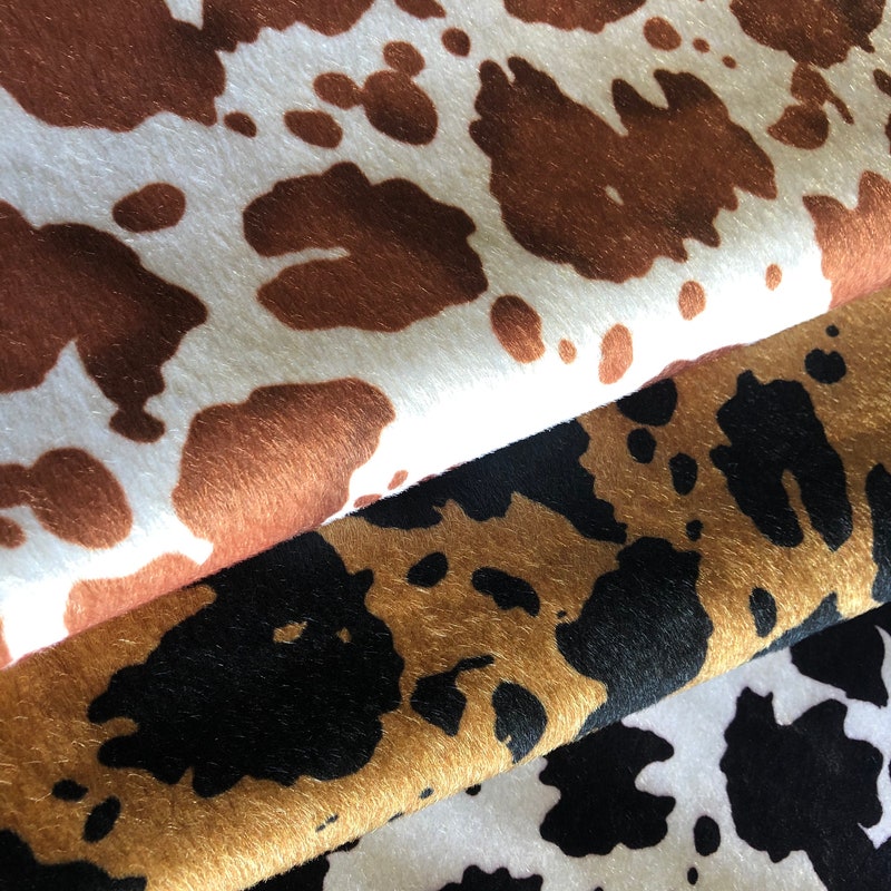 Faux Cowhide Fabric - Etsy