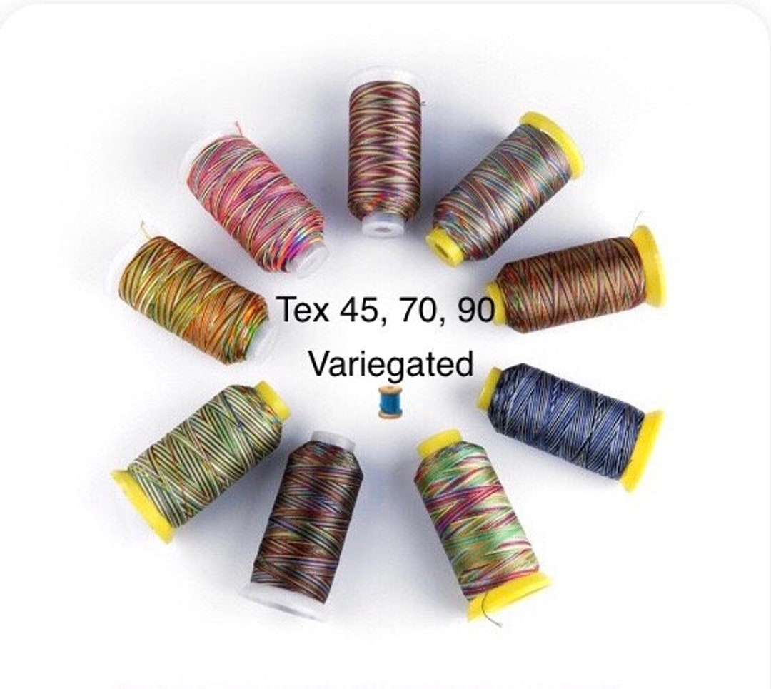 Tex 45, 70, 90 Variegated Polyester Sewing Threads for Bag Making ...