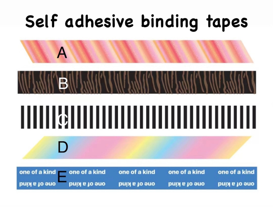 Self-adhesive/smackdown Binding Tapes, Adhesive Gift Ribbons A4 - Etsy