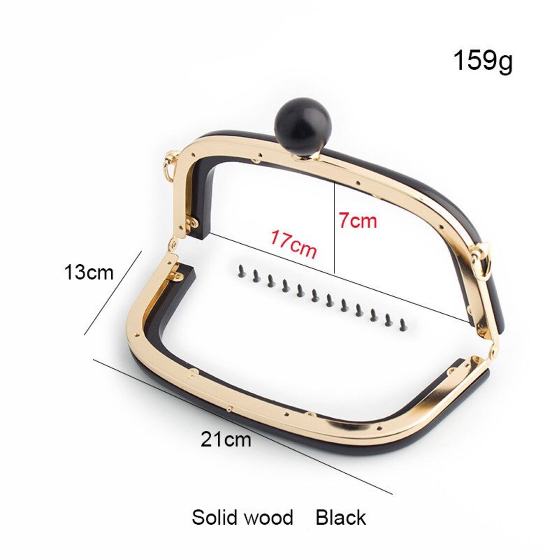 Solid Wooden Clutch Frames Kiss Lock Frames Timber Clutch - Etsy