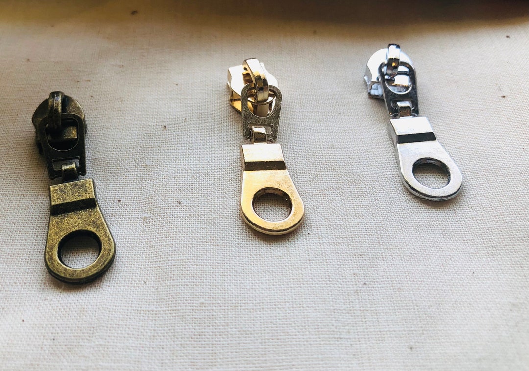 Classic Donut Zipper Sliders, Size 5 Zipper Pulls for Nylon Zipper ...