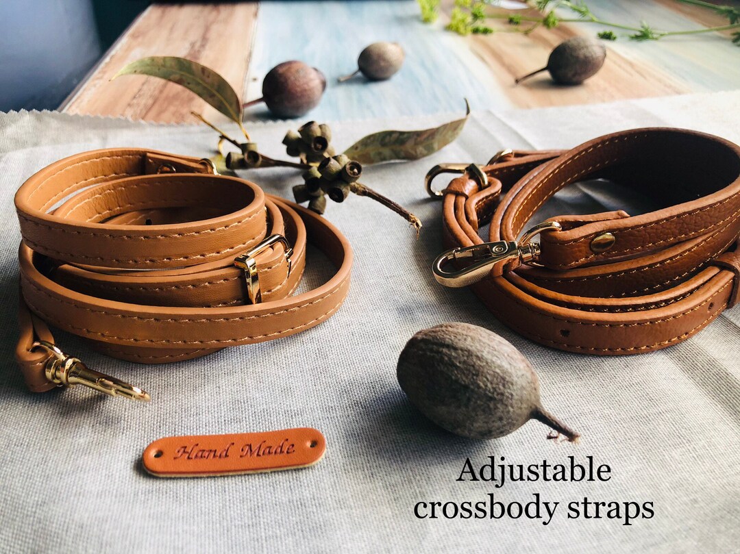 Half Inch/1.2cm Adjustable Crossbody Leather Straps, Genuine Leather ...